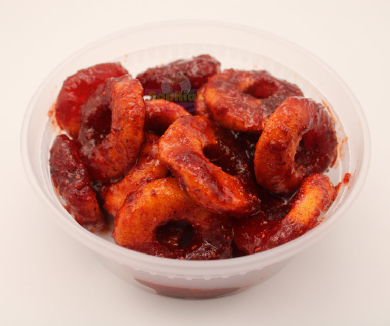 Chamoy Peach Rings | Sophia's Spicy Treats